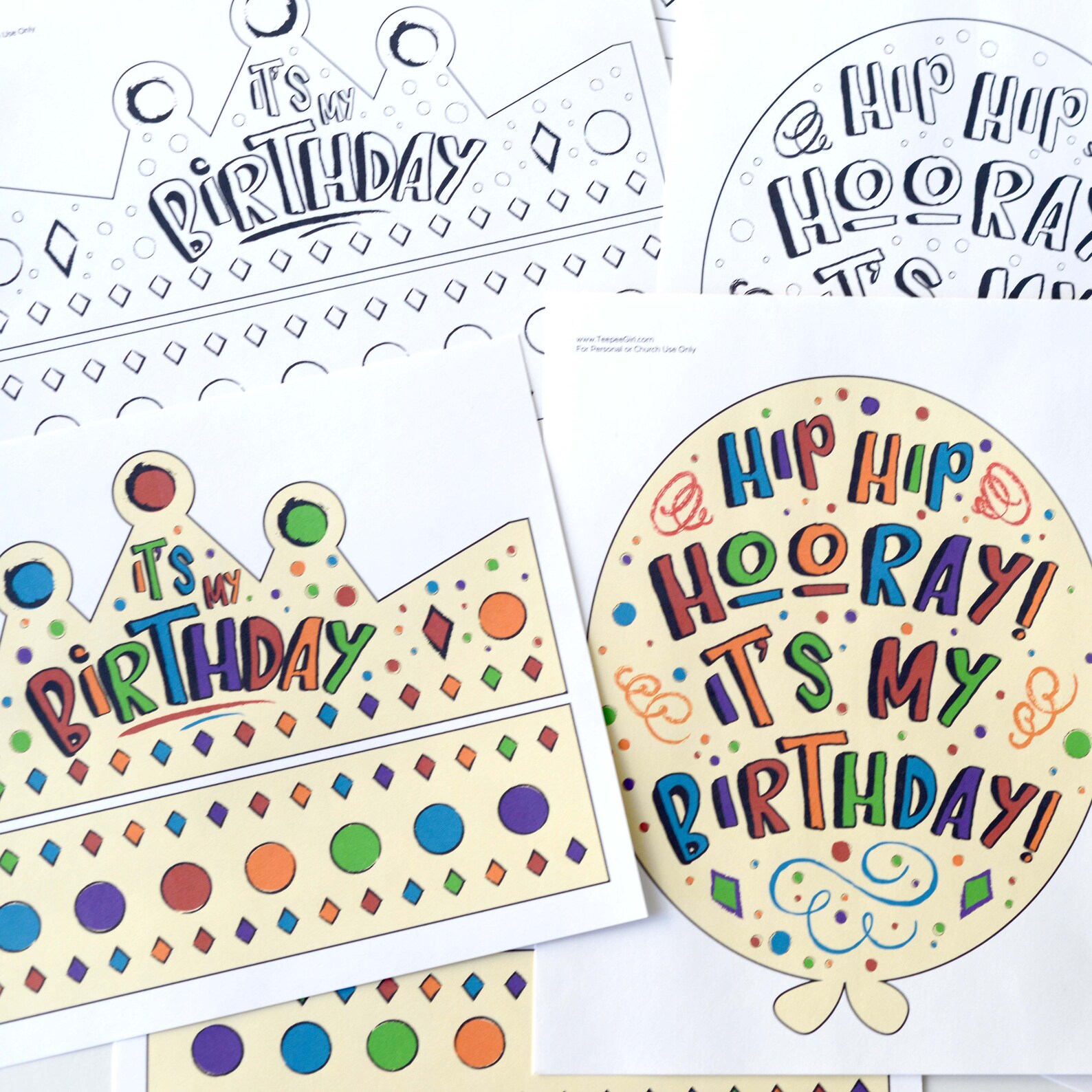 Birthday Crown and Balloon Birthday Crown Balloon for Preschool Kids ...