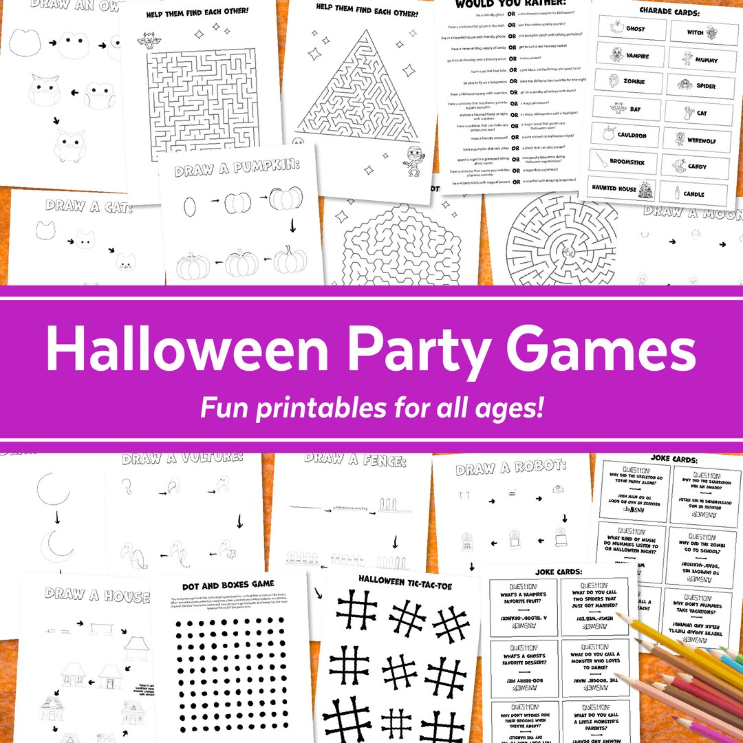 Halloween Party Games Kit | Classroom Games | Halloween Party | Word ...