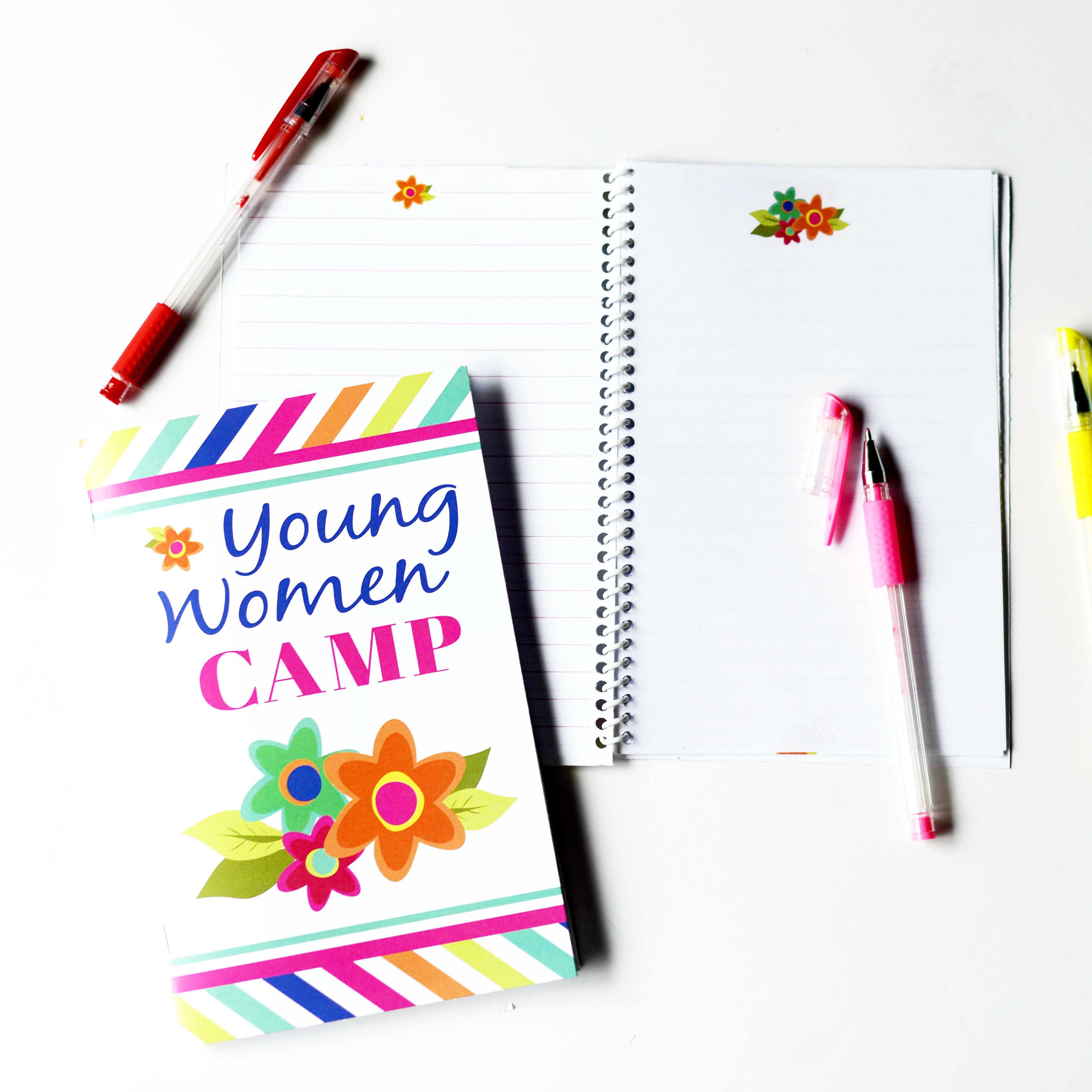LDS Girls Camp Printable Journal Kit Young Women Journal - Etsy