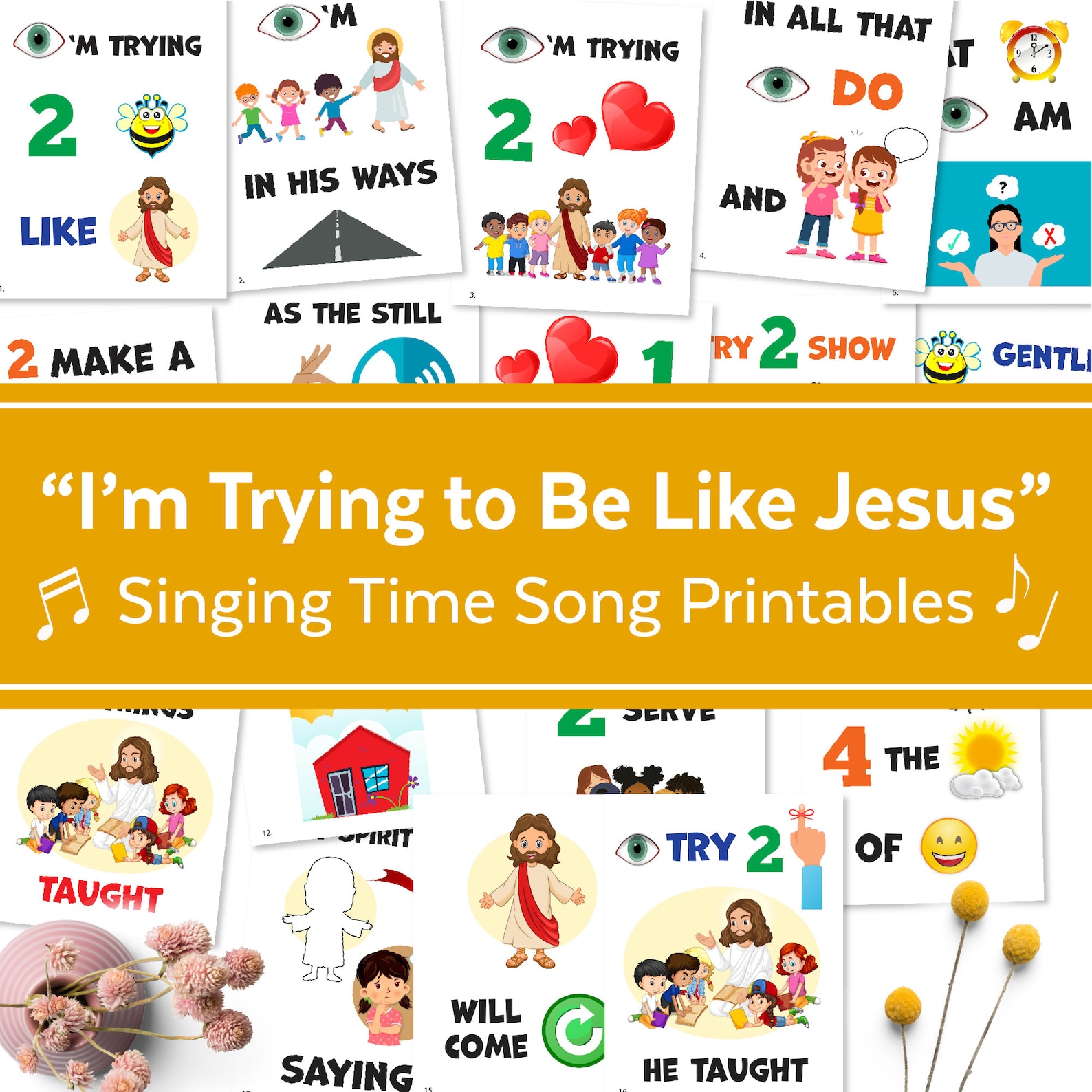 I'm Trying to Be Like Jesus Primary Song Chart | August 2025 LDS ...