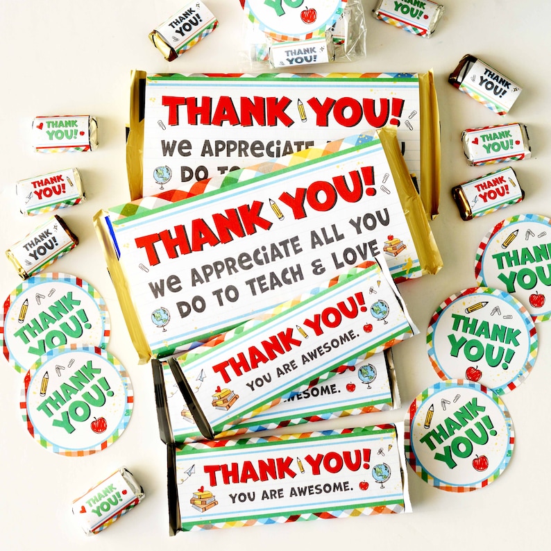 The Timeless Teacher Appreciation Gift Printable Kit | Candy Bar ...