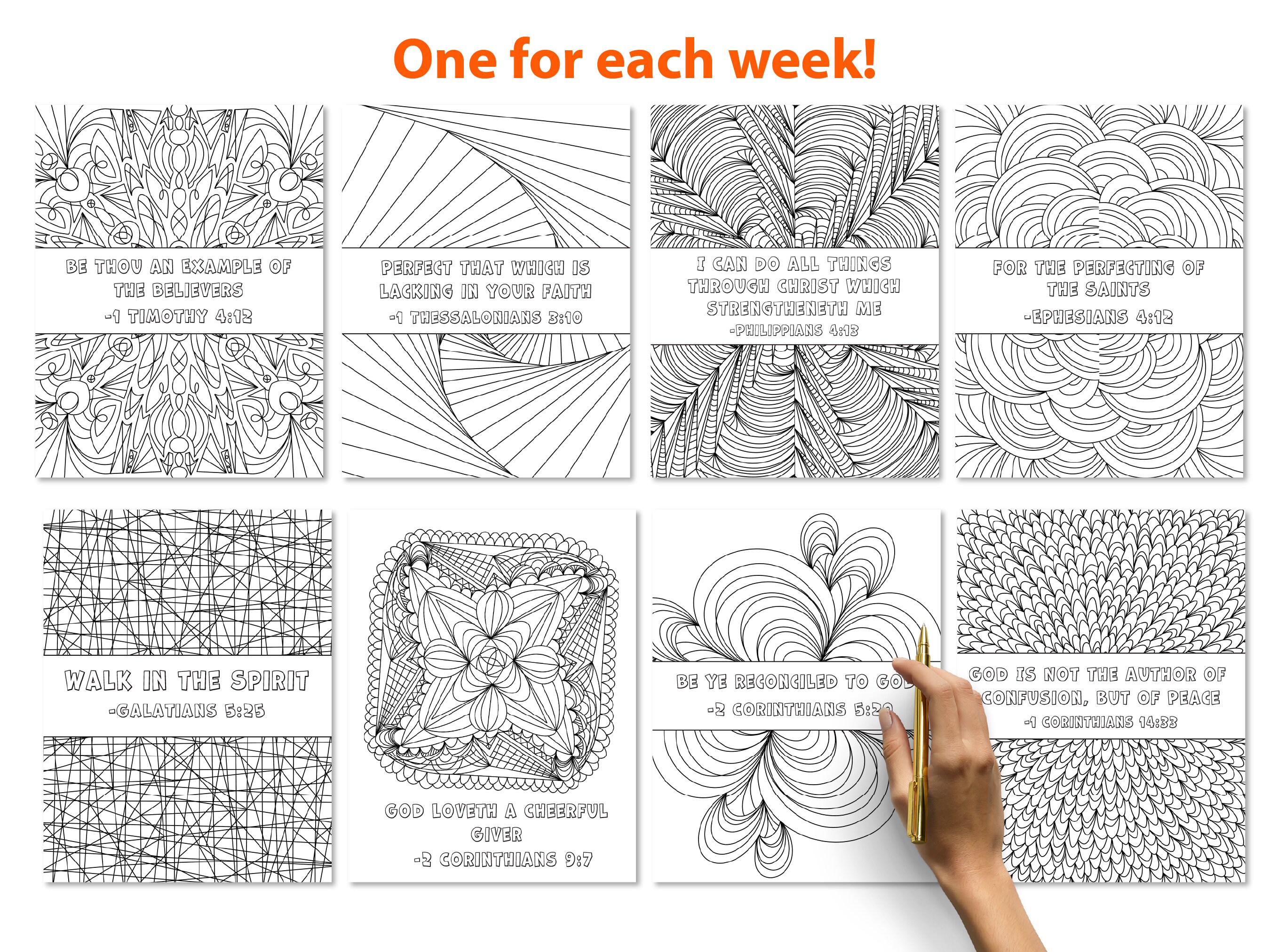 LDS Coloring Pages: Come, Follow Me New Testament (PDF) - Etsy