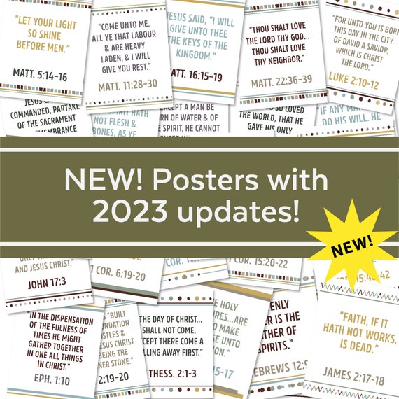 Old Testament Scriptures Mastery Posters