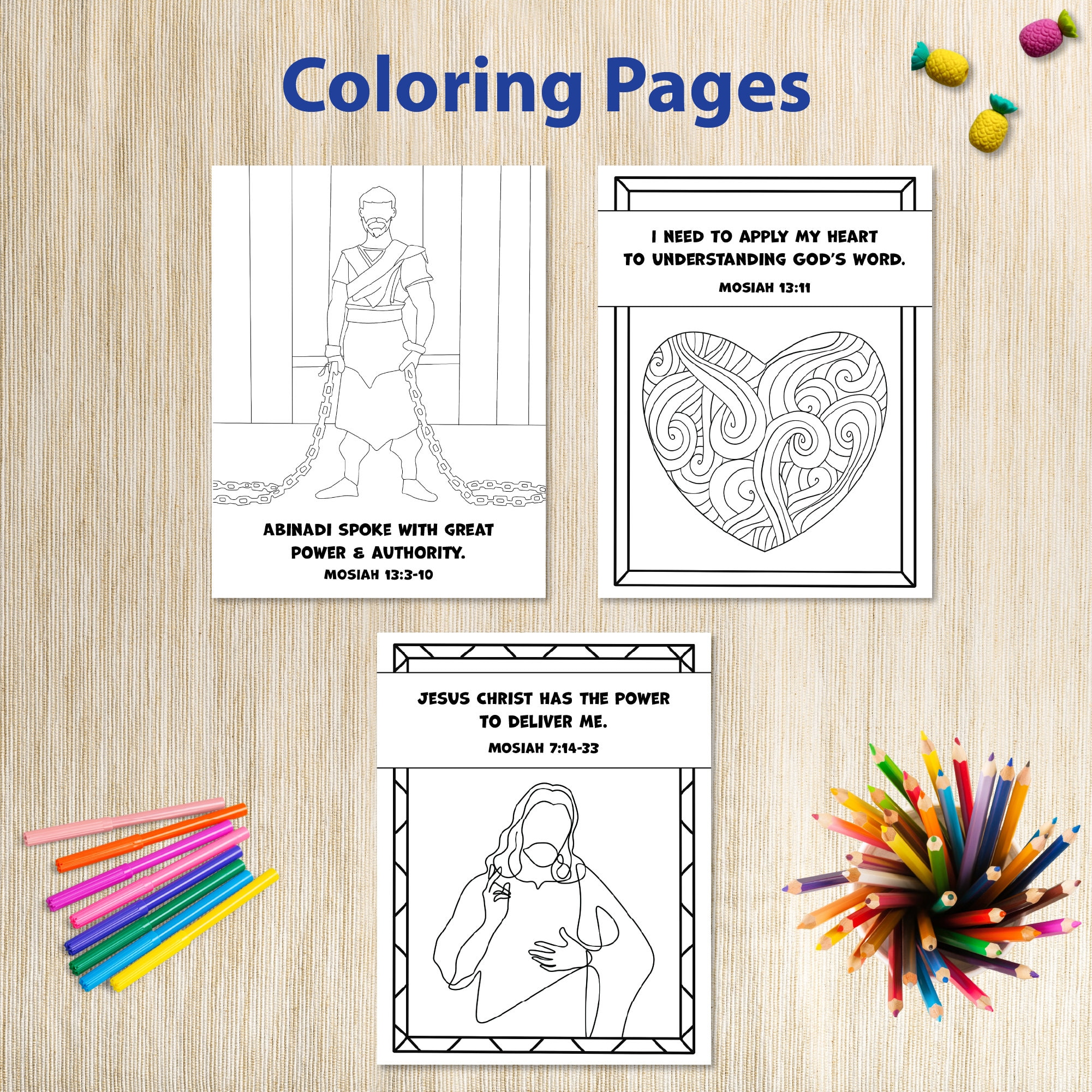 Abinadi Book of Mormon Activity Bundle: LDS Primary Games (PDF Pattern ...