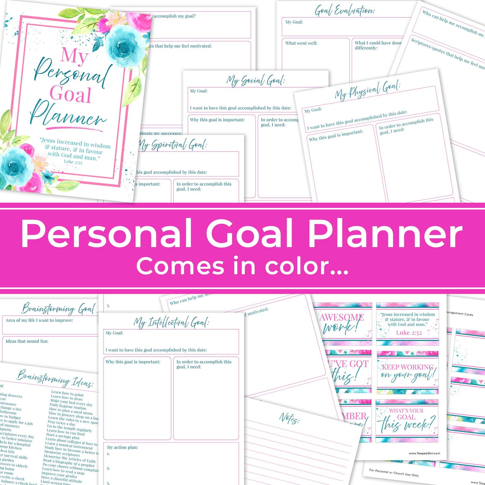 Personal Goal Planner & Journal for New Latter-day Saint Youth | Etsy