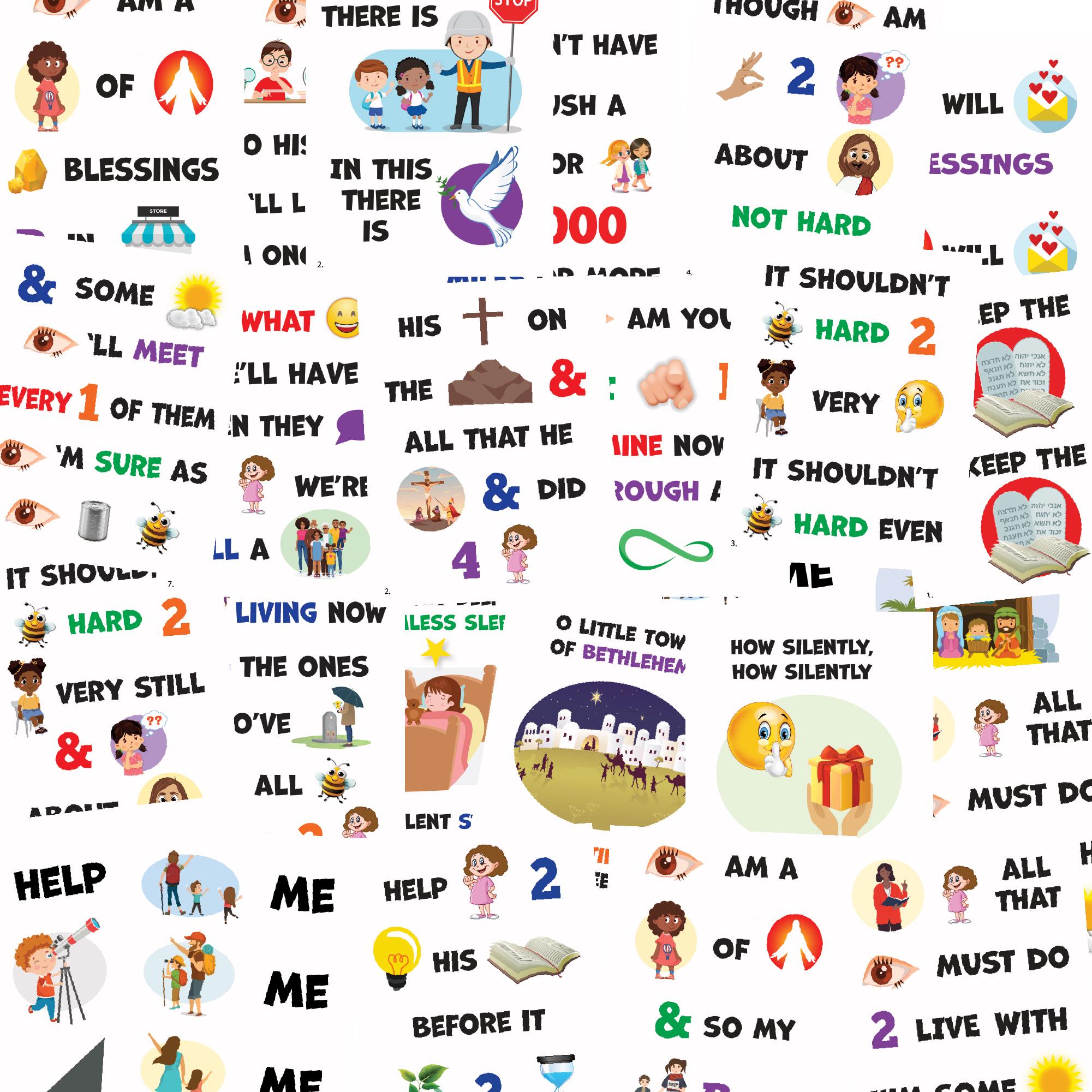 2025 Primary Singing Time Song Charts: Visuals Bundle (PDF & JPG) - Etsy
