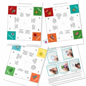 Camping Cootie Catchers/fortune Tellers | Girls Camp Activity - Etsy