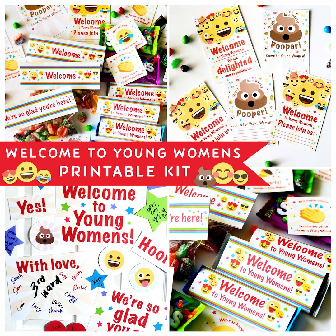 Young Women Welcome Kit: Emoji Printables (PDF Download) - Etsy