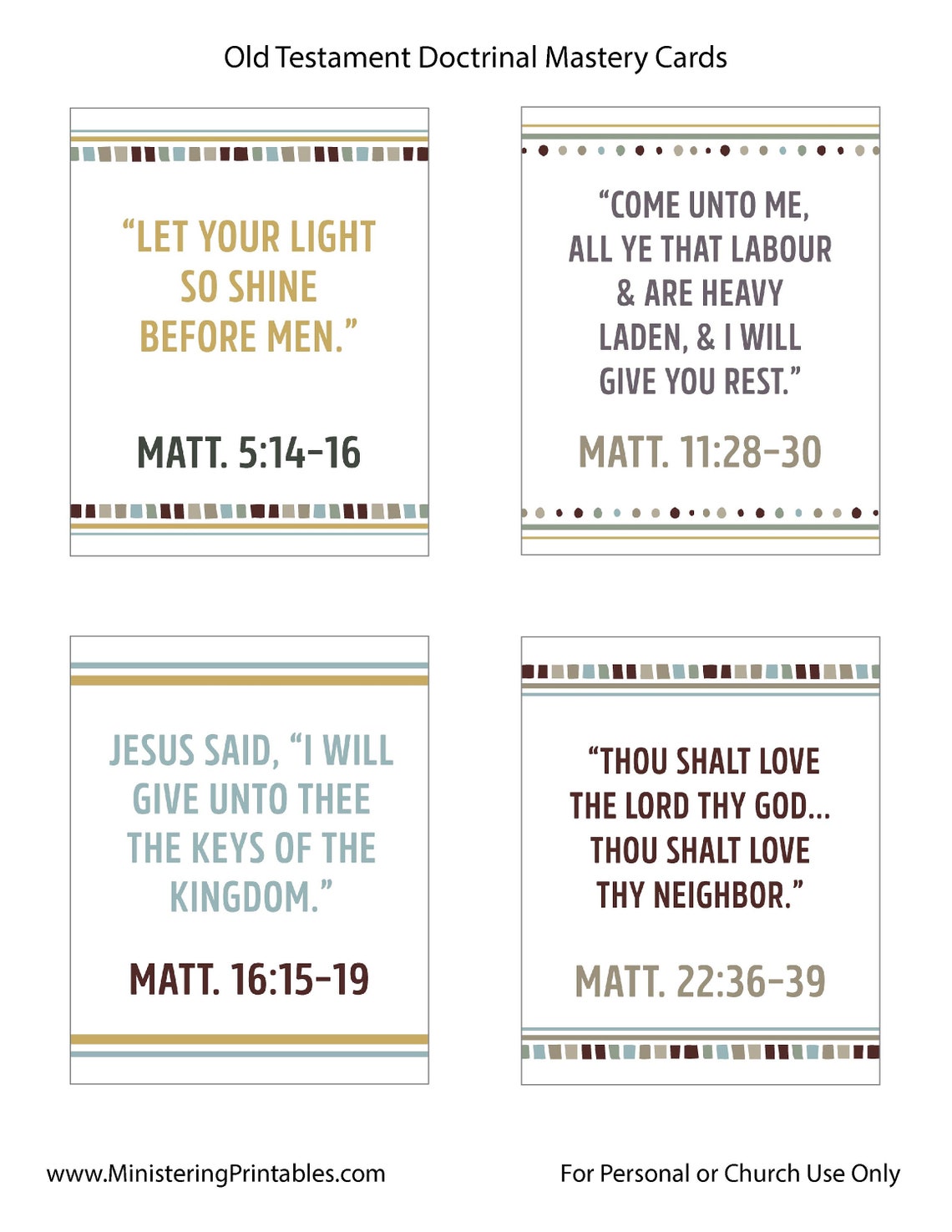 New Testament Seminary Doctrinal Mastery Posters LDS - Etsy