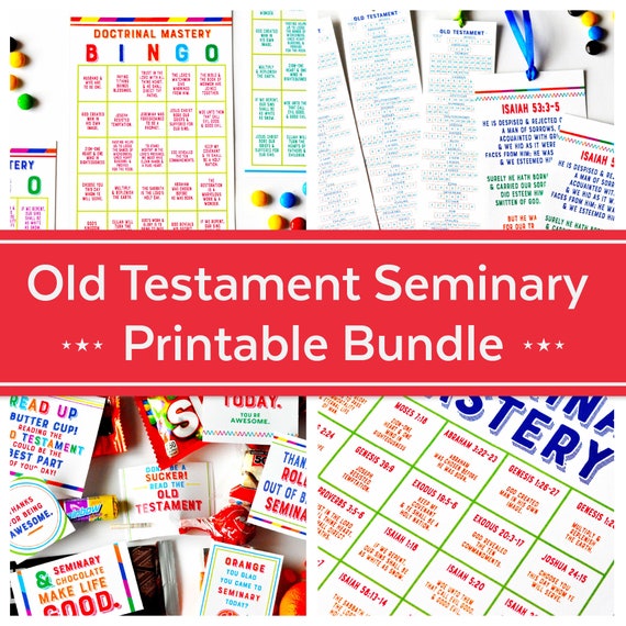 Old Testament Seminary Printable Bundle - Etsy