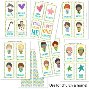 New Testament Go Fish Printable Game | Bible Game for Kids - Etsy
