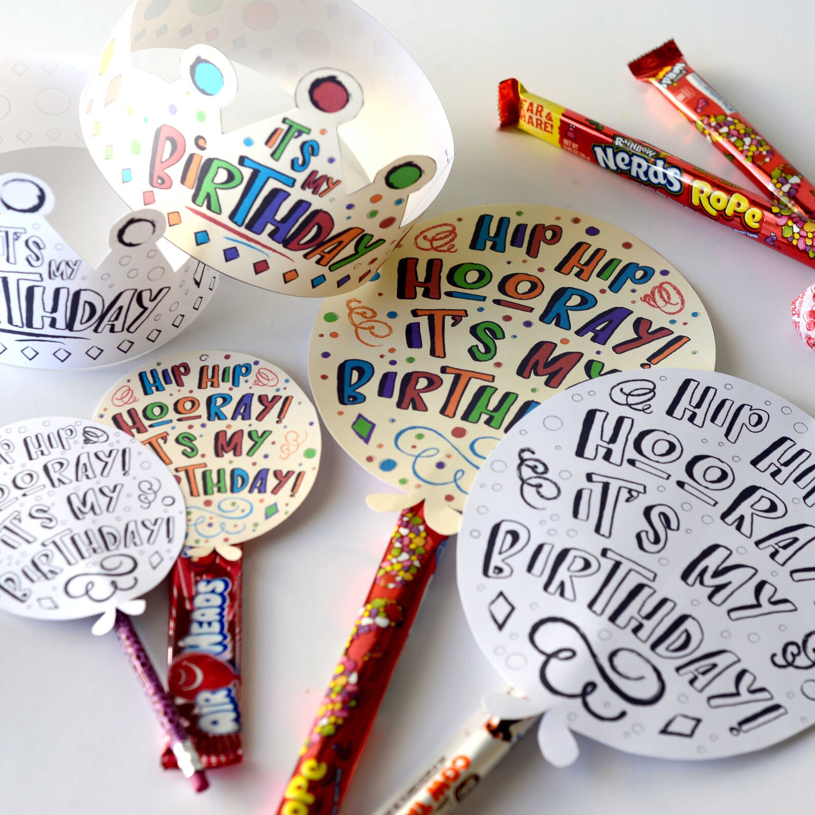 Birthday Crown and Balloon Birthday Crown Balloon for Preschool Kids ...