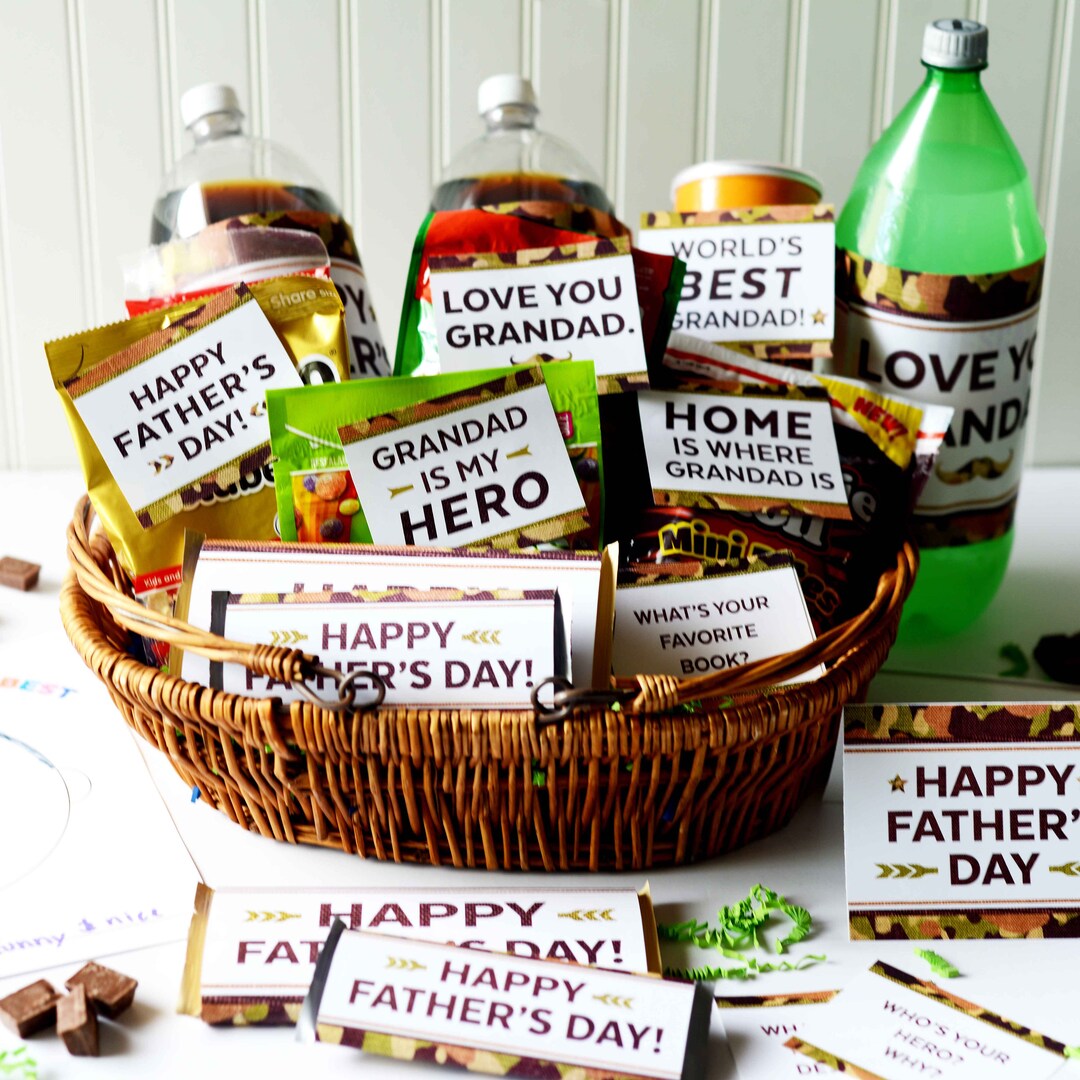 Camouflage Father's Day Printable Kit for Grandad/grandpa (PDF) - Etsy