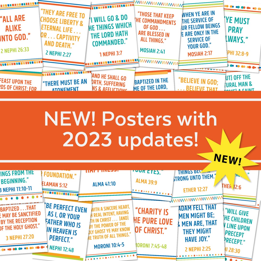 Book of Mormon Doctrinal Mastery Seminary Posters | LDS Seminary Helps ...