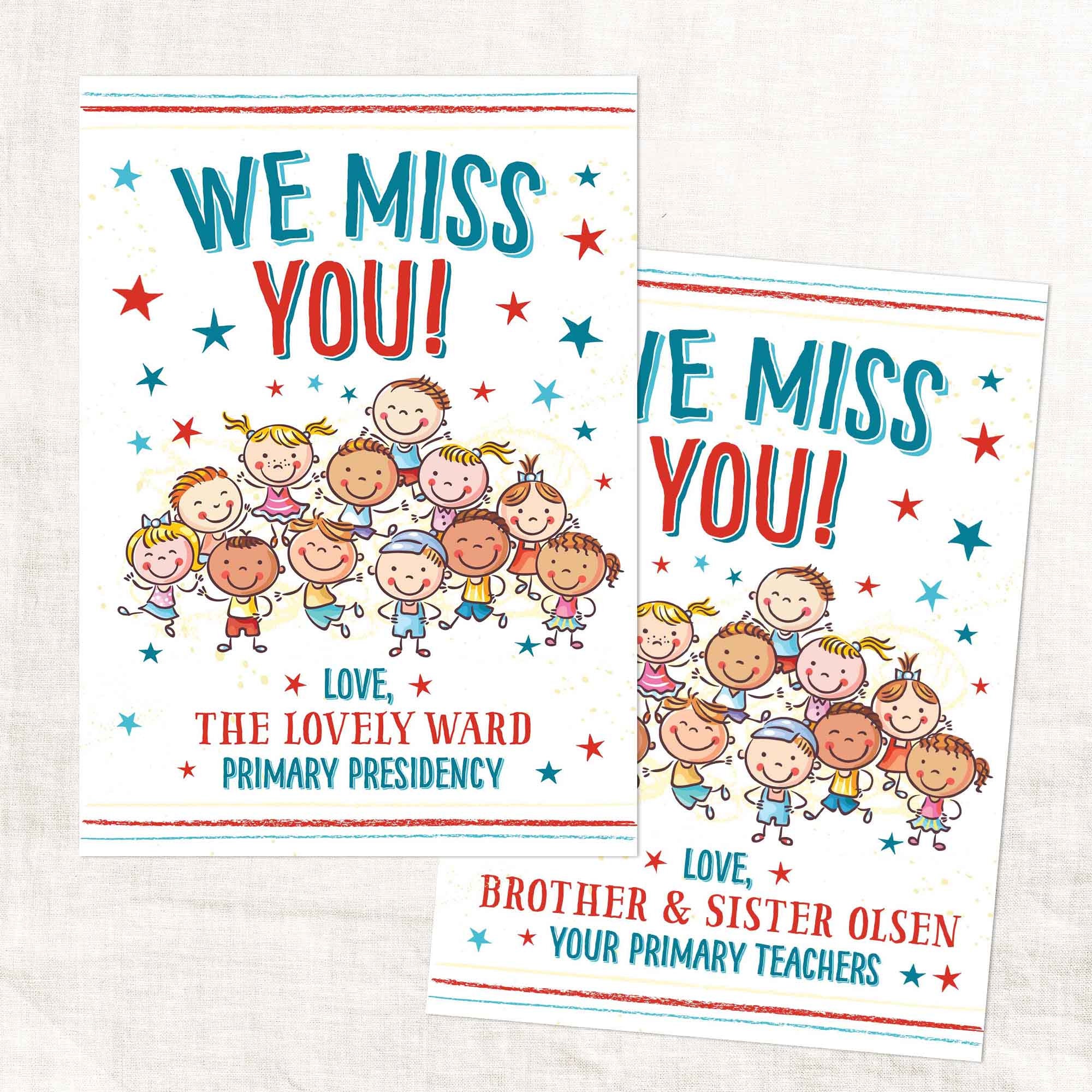 Well Miss You Card For Teacher