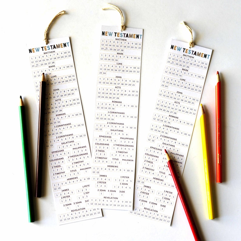 New Testament LDS Seminary Bookmarks New Testament Reading - Etsy