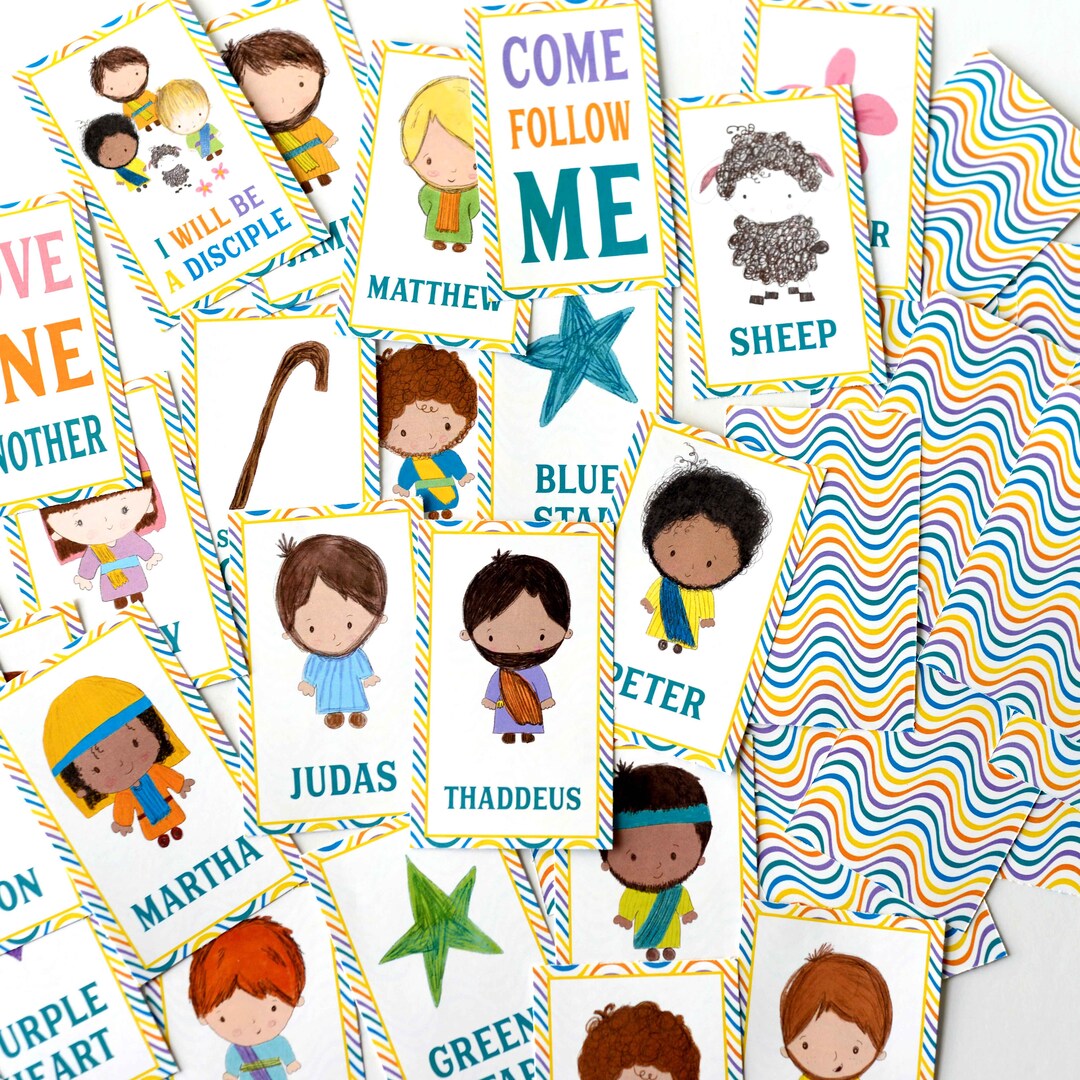 New Testament Go Fish Printable Game | Bible Game for Kids - Etsy