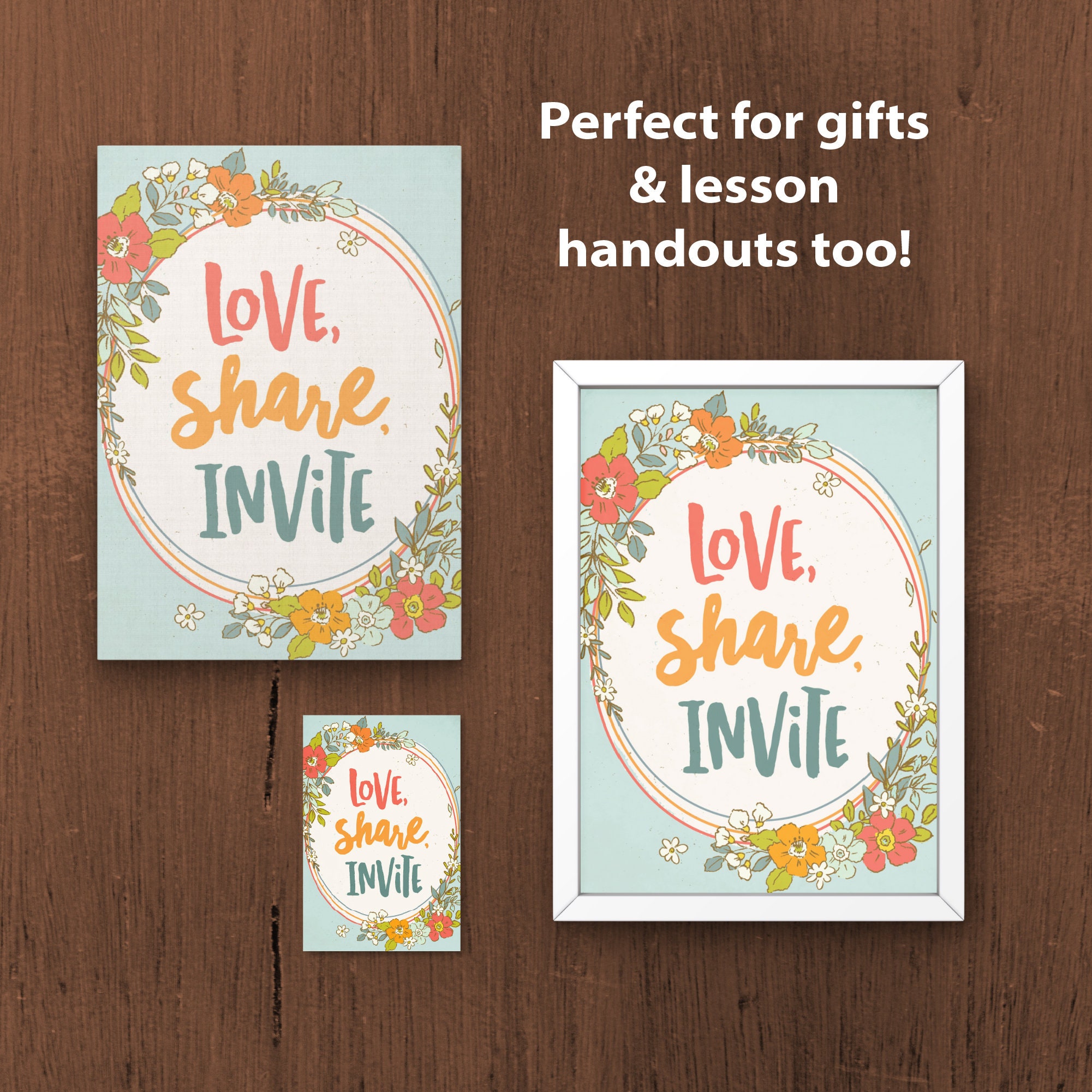 Love Share Invite Relief Society Printable Kit - Etsy