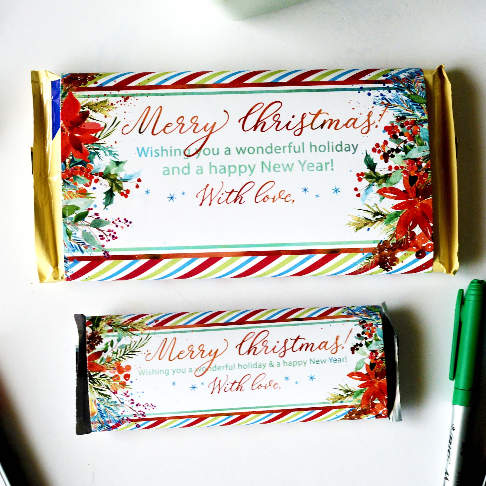 Christmas Chocolate Candy Bar Wrapper the Easiest Christmas - Etsy