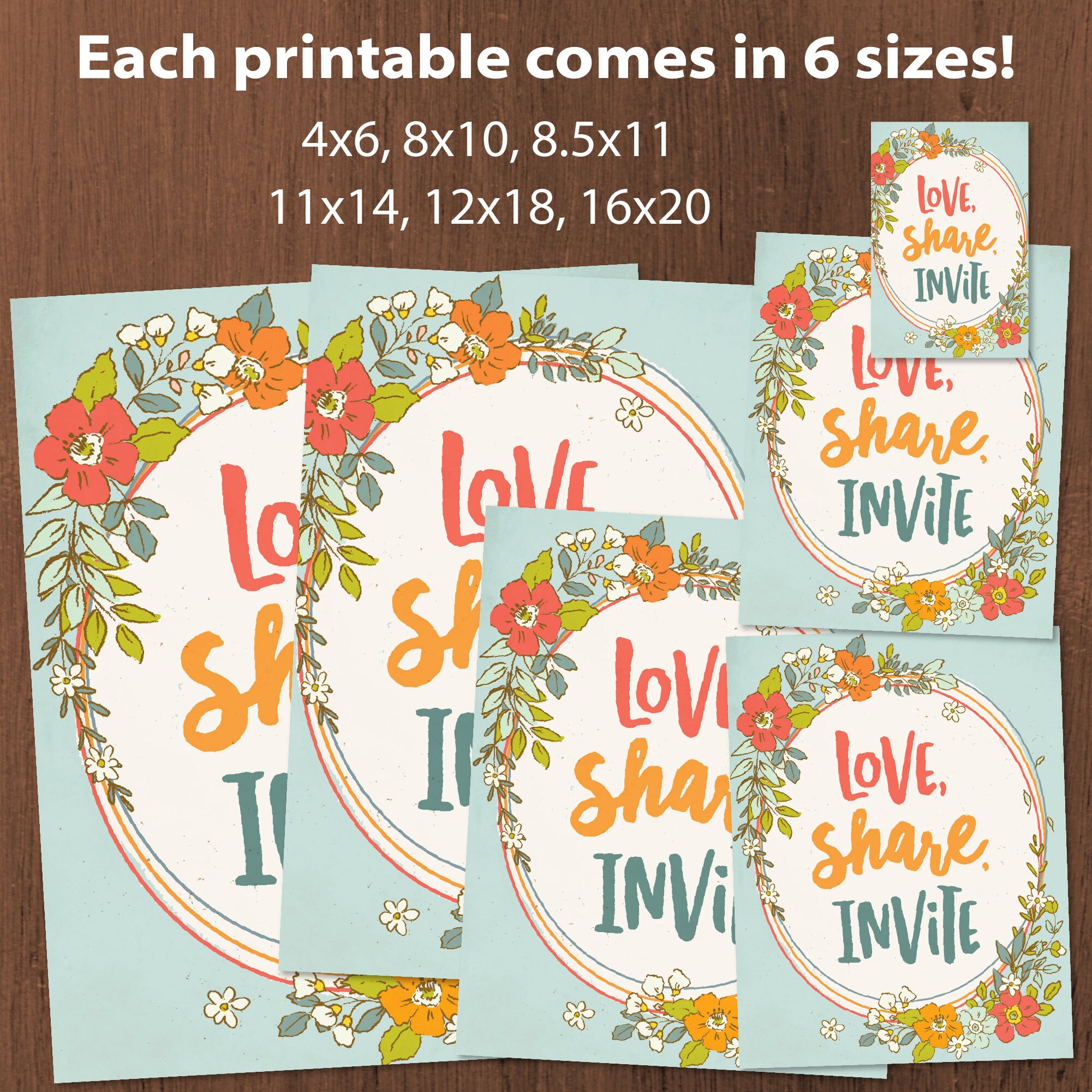 Love Share Invite Relief Society Printable Kit - Etsy