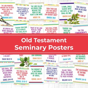 Old Testament Doctrinal Mastery Seminary Posters | LDS Seminary Helps ...