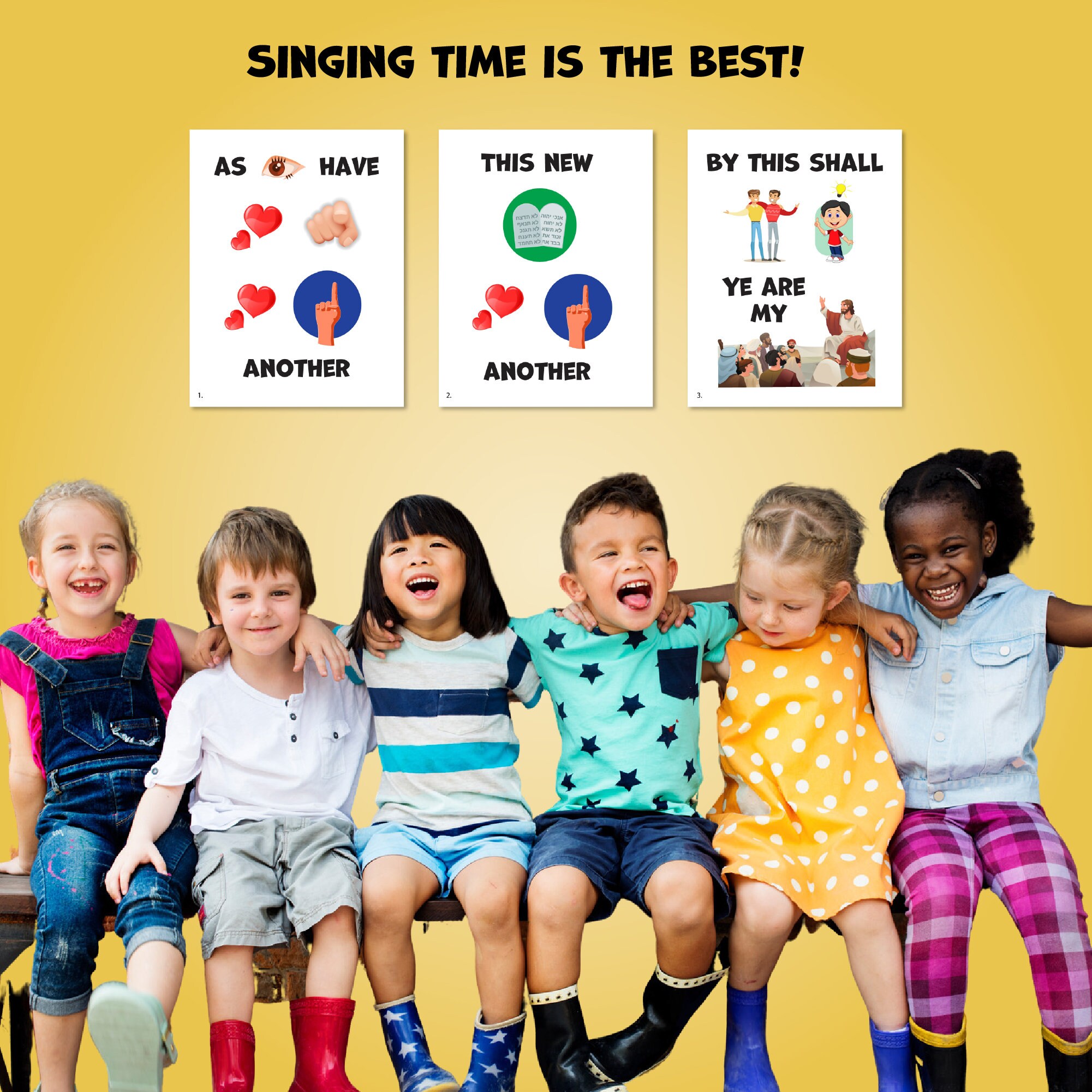 Love One Another Singing Time Flipchart for Primary Come - Etsy