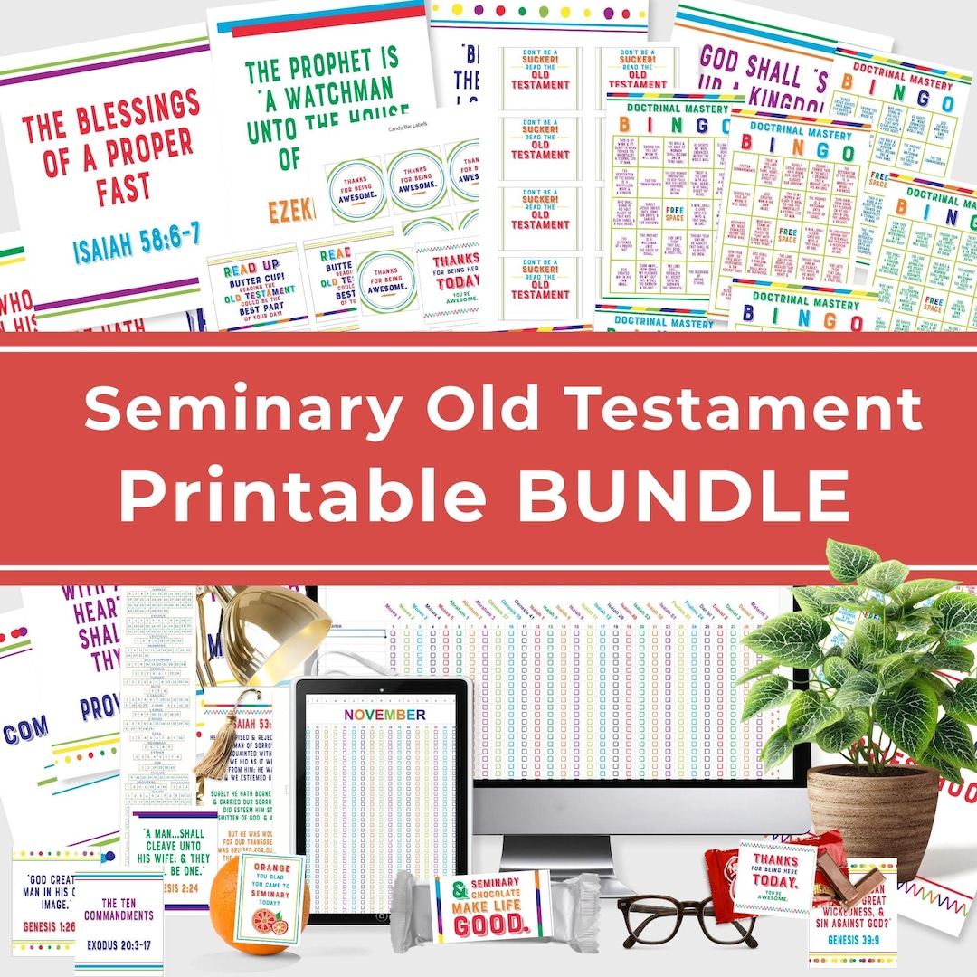 Old Testament LDS Seminary Bundle: Doctrinal Mastery, Posters, Bingo ...