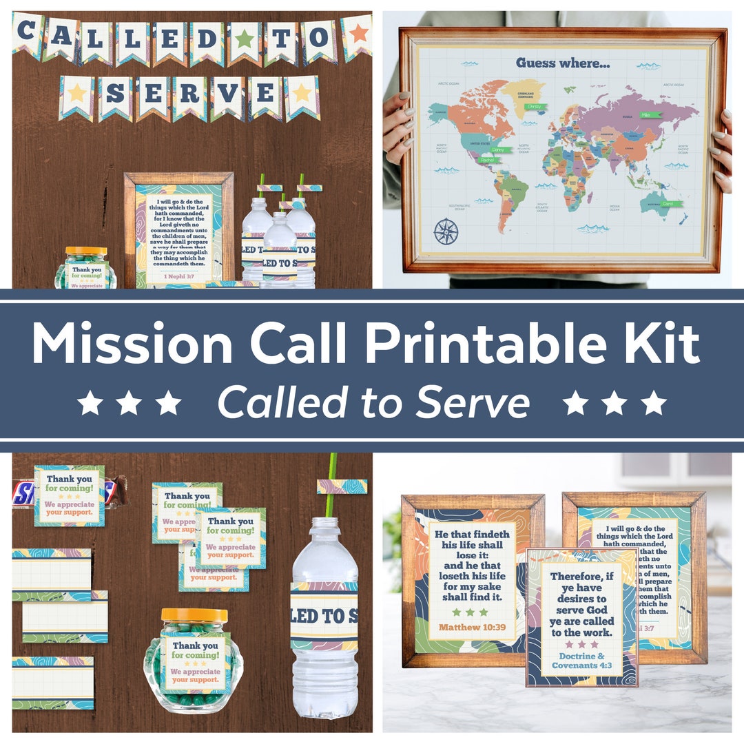 Called to Serve LDS Mission Call Printable Kit - Etsy
