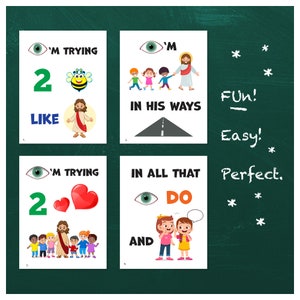 I'm Trying to Be Like Jesus Primary Song Chart | August 2025 LDS ...