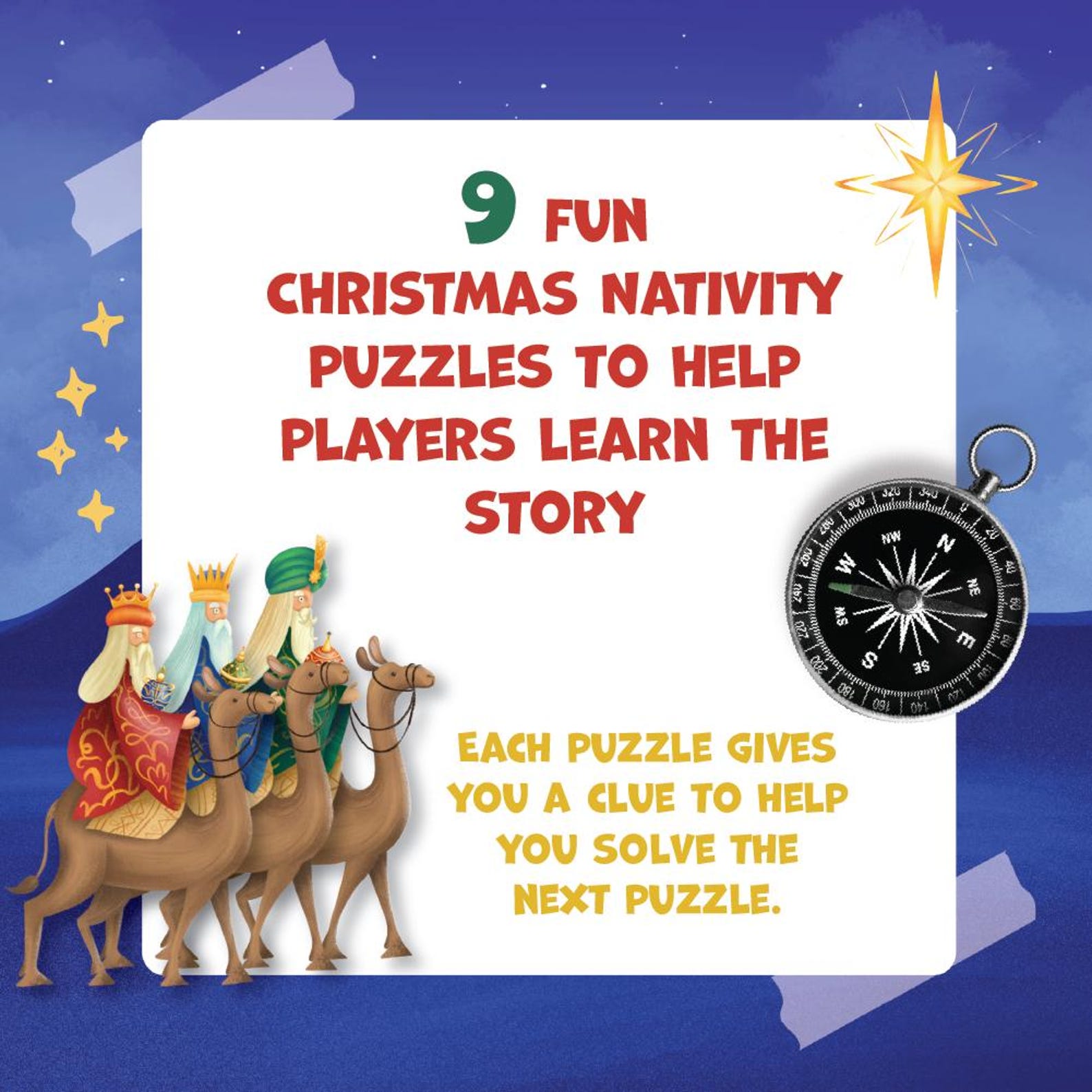 Christmas Nativity Escape Room - Printable Game for Kids - Bible Study ...