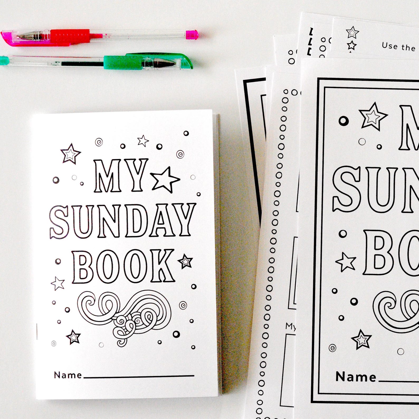 Sunday Activity Book printable Activity Booklet - Etsy