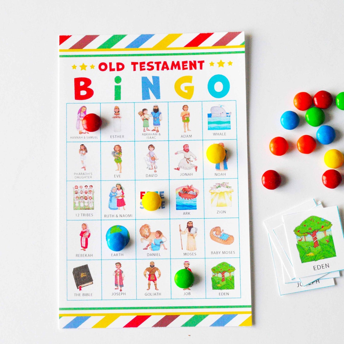 Old Testament BINGO Printable Game Bible Game for Kids - Etsy