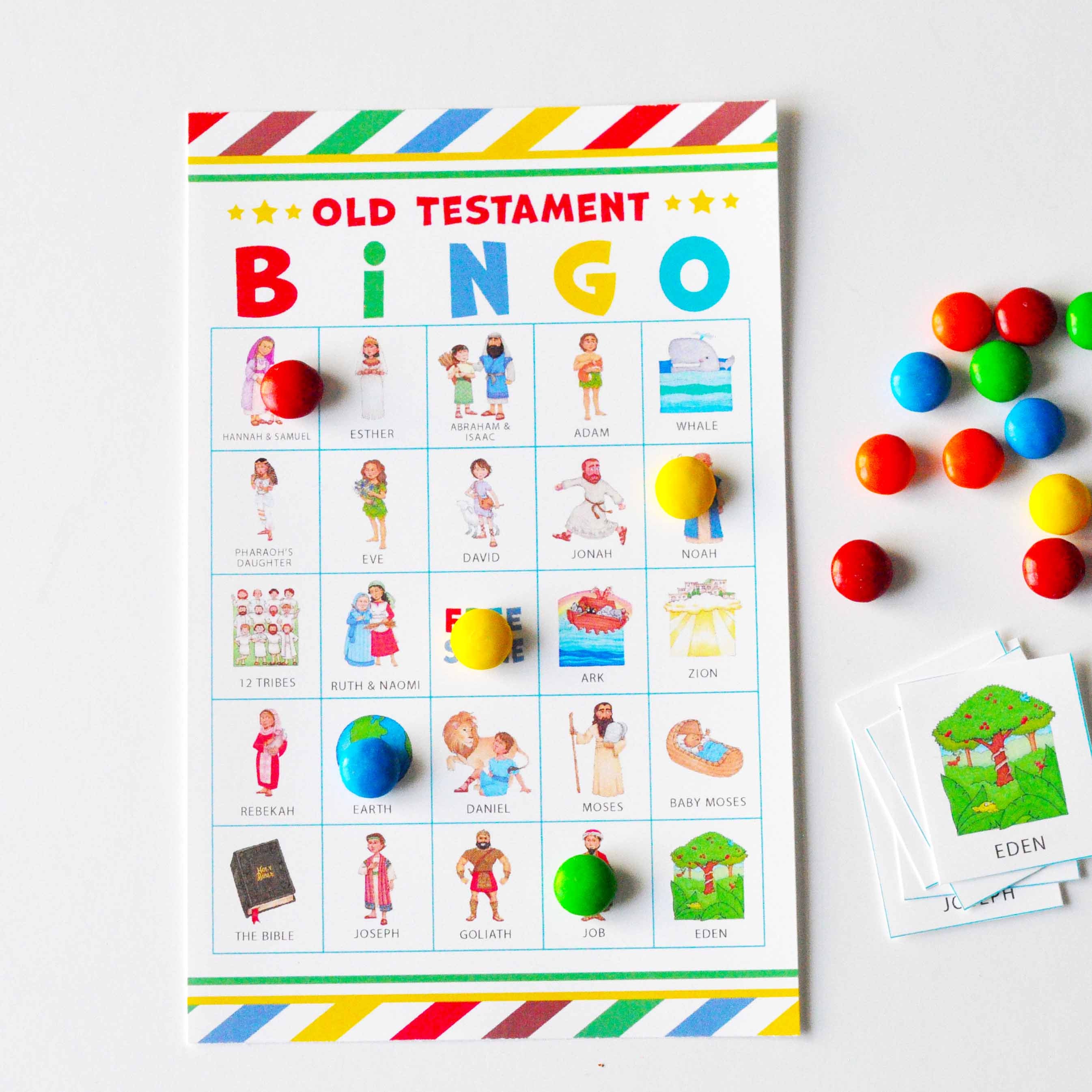 Old Testament BINGO Printable Game | Bible Game for Kids | 2026 Come ...