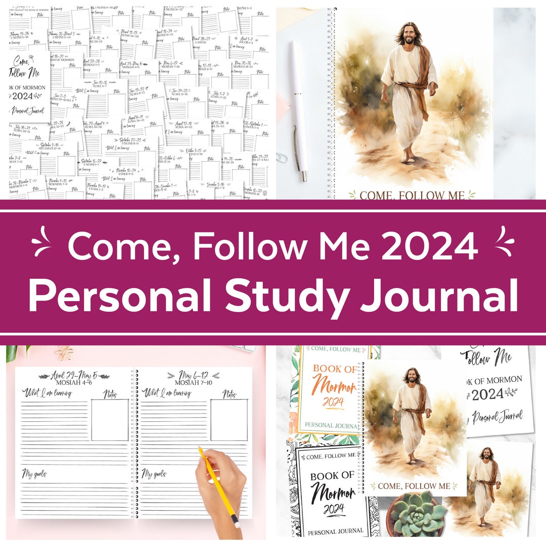 Come Follow Me 2024 Personal Journal Book of Mormon 2024 LDS Come ...
