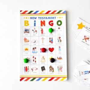 New Testament BINGO Printable Game | Bible Game for Kids - Etsy