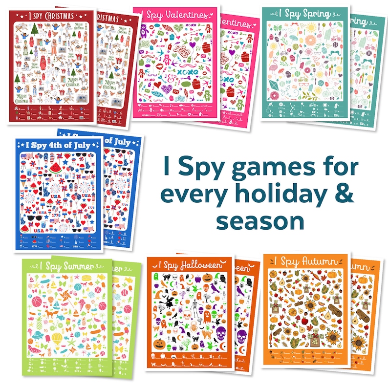 The Gigantic I Spy Printable Bundle - Etsy