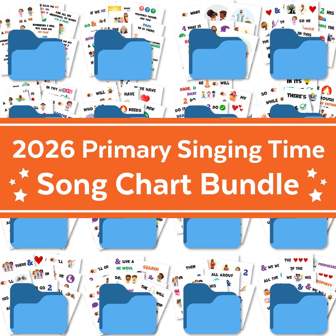 2026 LDS Primary Song Bundle | Printable Digital Download | 24 Songs ...