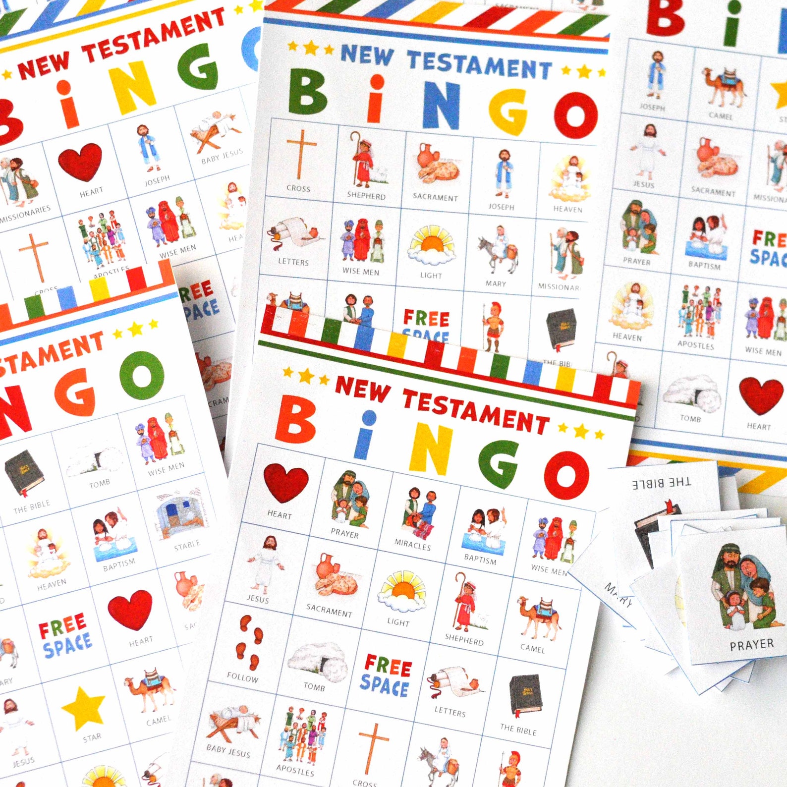 New Testament BINGO Printable Game | Bible Game for Kids - Etsy