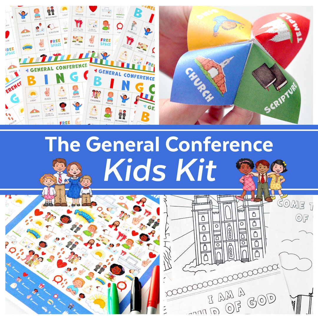 LDS General Conference Kids Activity Bundle (digital Download) - Etsy