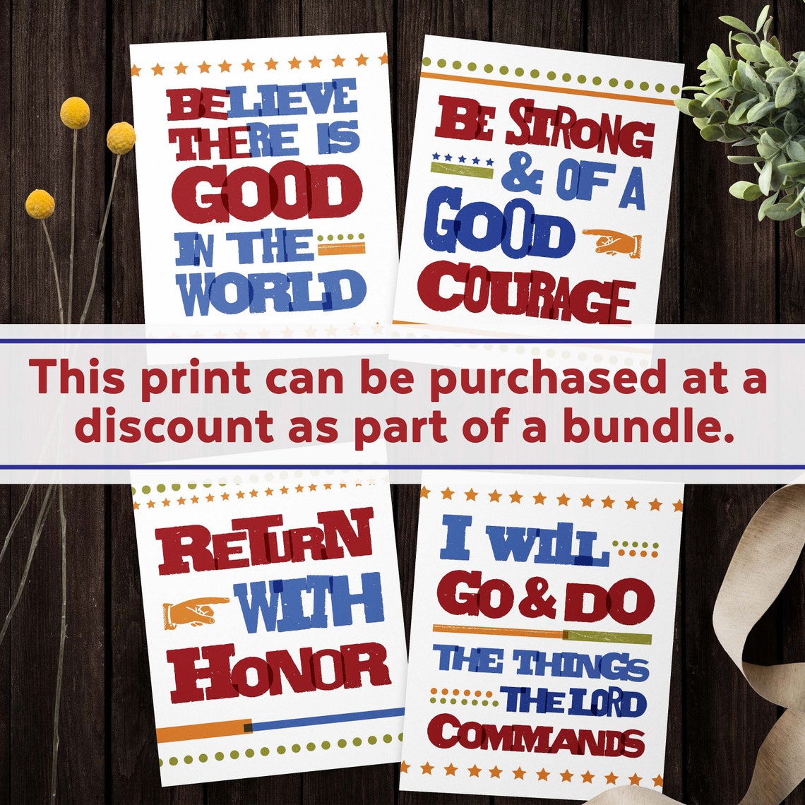 I Will Go & Do the Things the Lord Commands Inspirational - Etsy