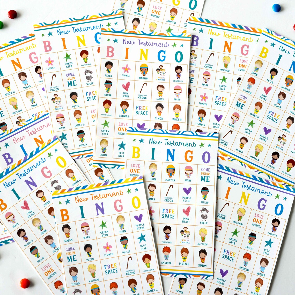 New Testament BINGO Printable Game Bible Game for Kids - Etsy