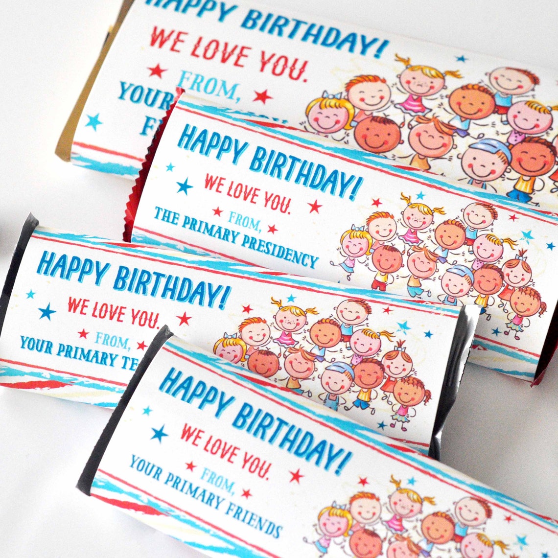 LDS Primary Birthday Chocolate Candy Bar Wrapper Primary - Etsy