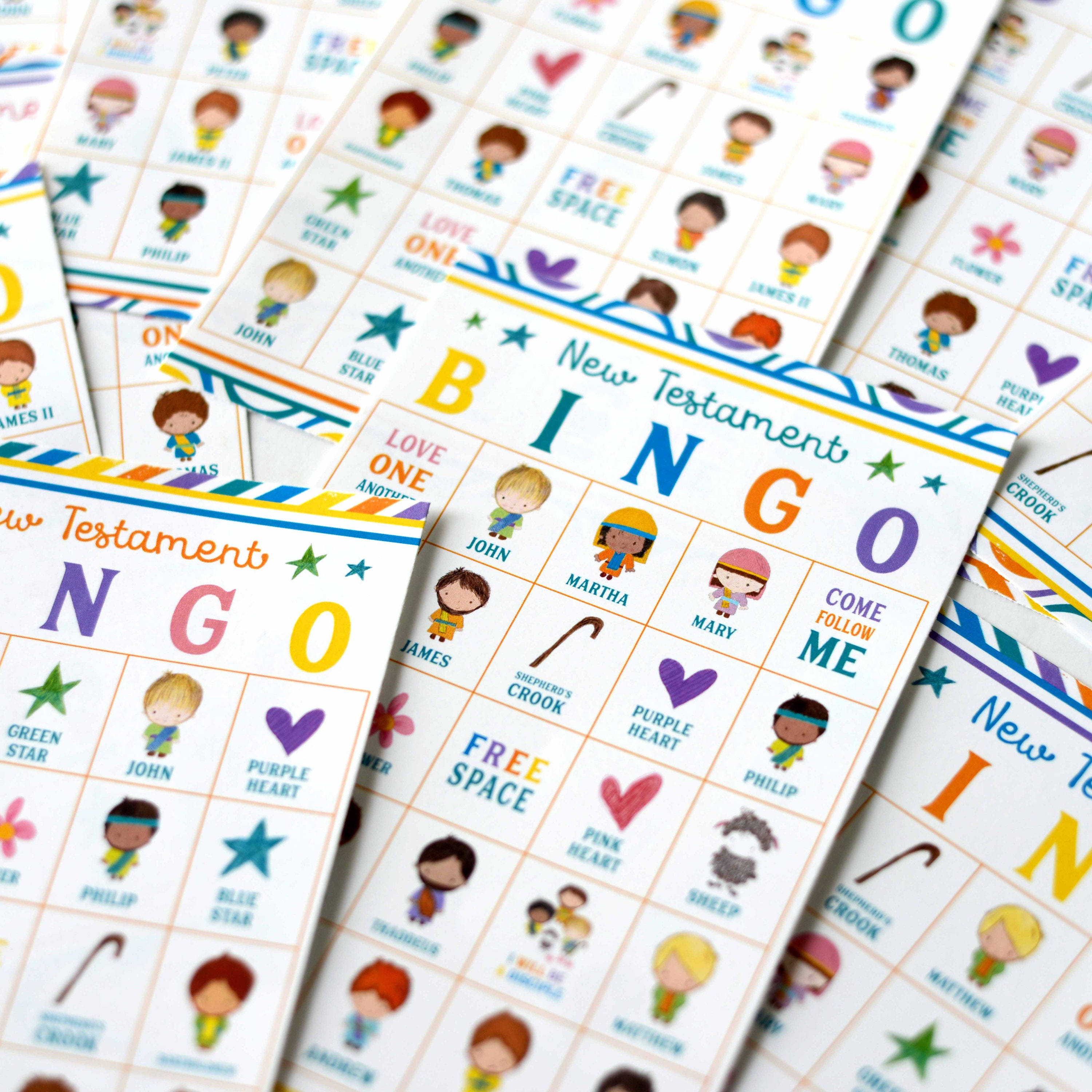 New Testament BINGO Printable Game | Bible Game for Kids - Etsy