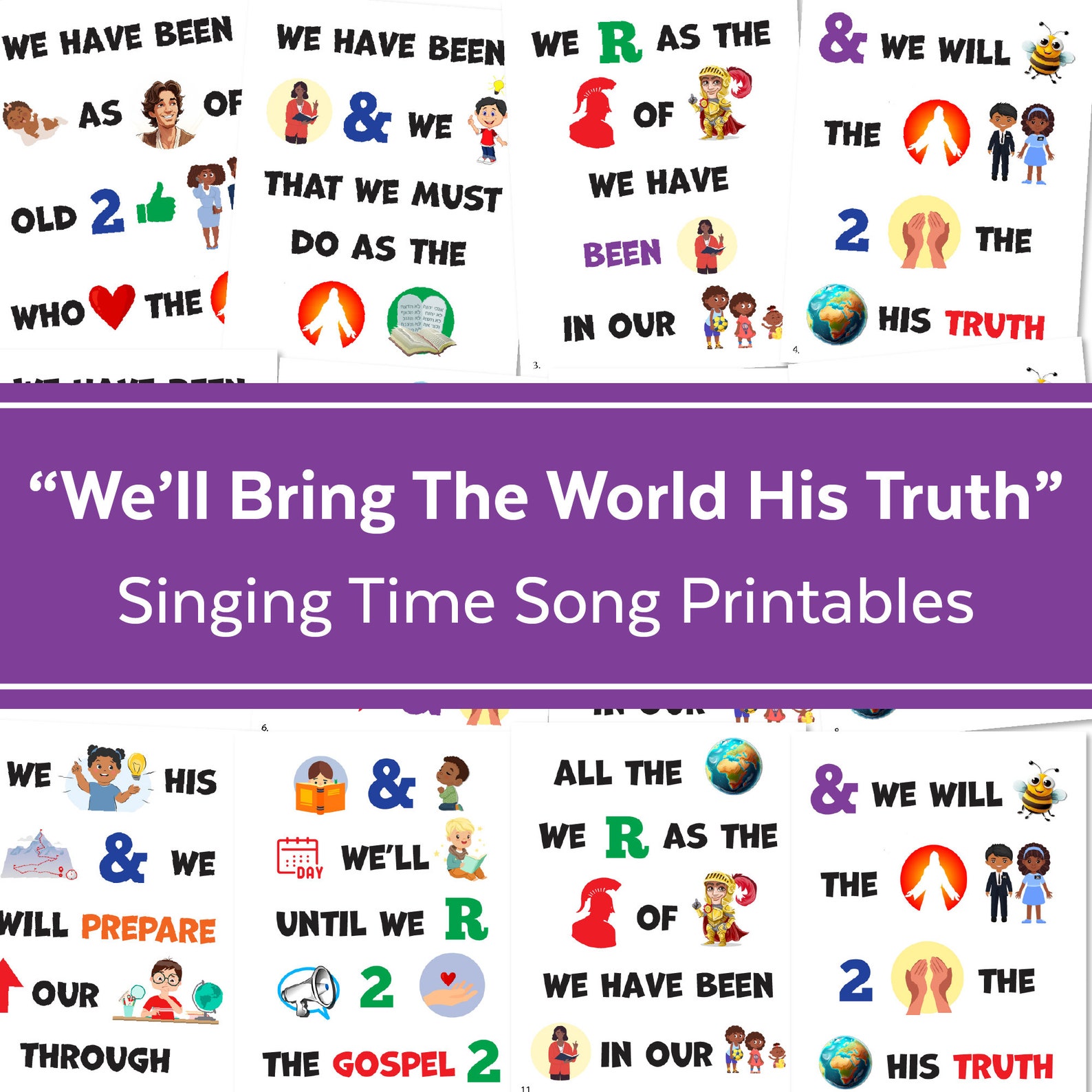 We'll Bring the World His Truth | Singing Time Flipchart for LDS ...
