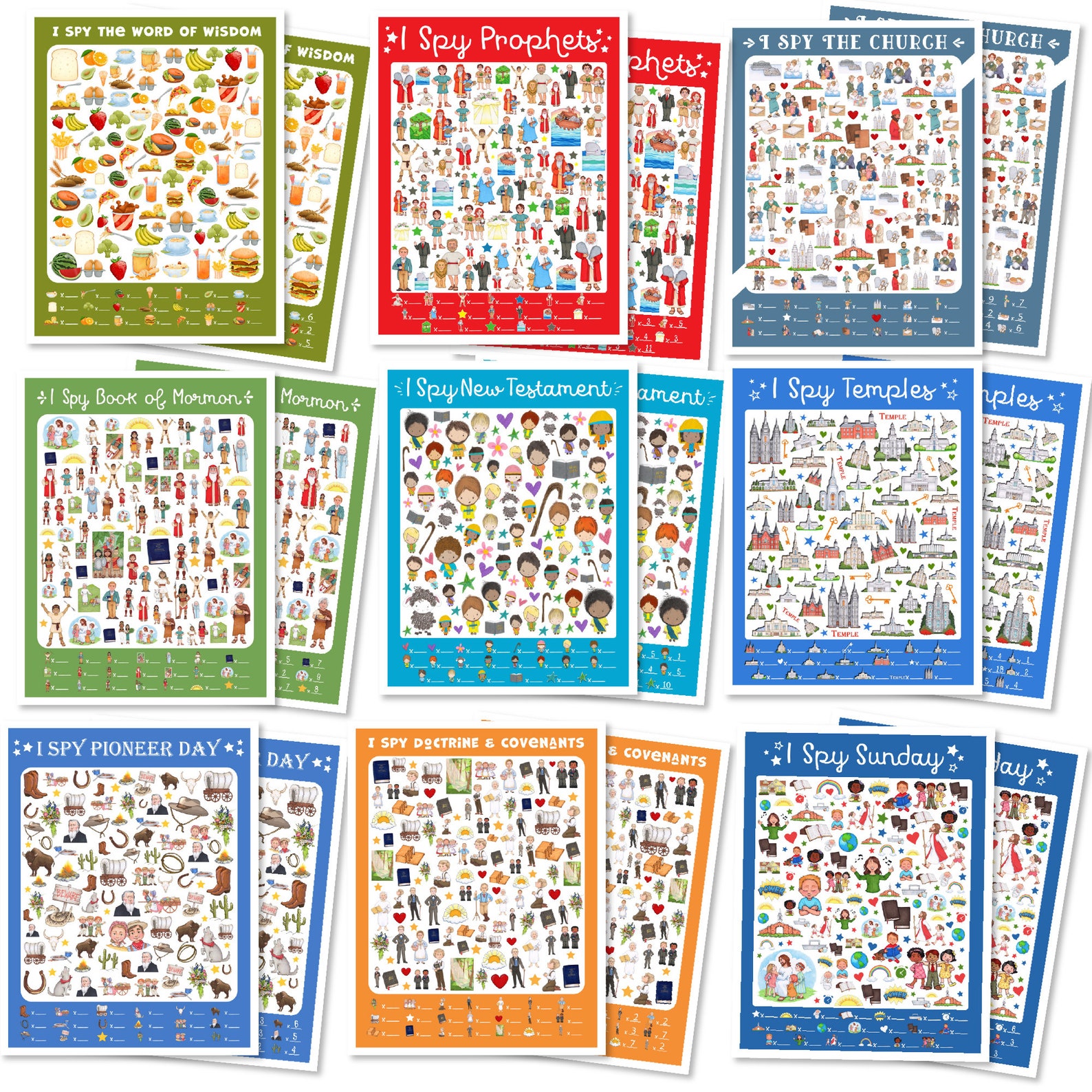 The Gigantic I Spy Printable Bundle - Etsy