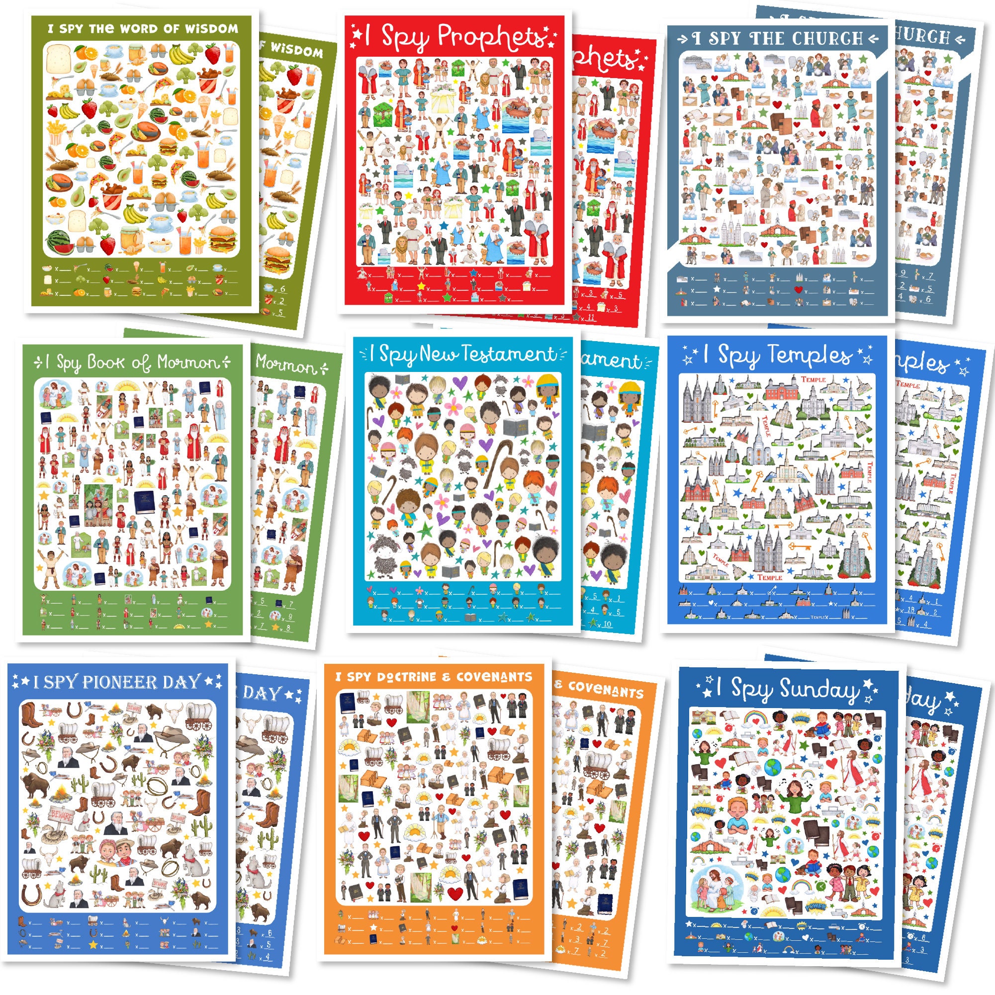 The Gigantic I Spy Printable Bundle - Etsy