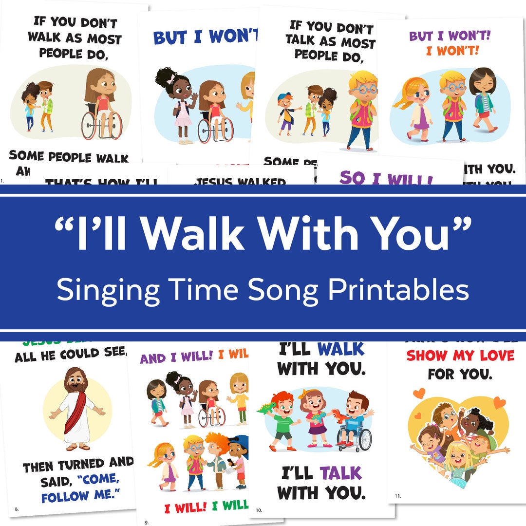 I'll Walk With You | Singing Time Flipchart for LDS Primary Come ...