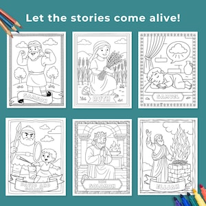 Old Testament Coloring Pages: Bible Story Activities for Kids (PDF ...