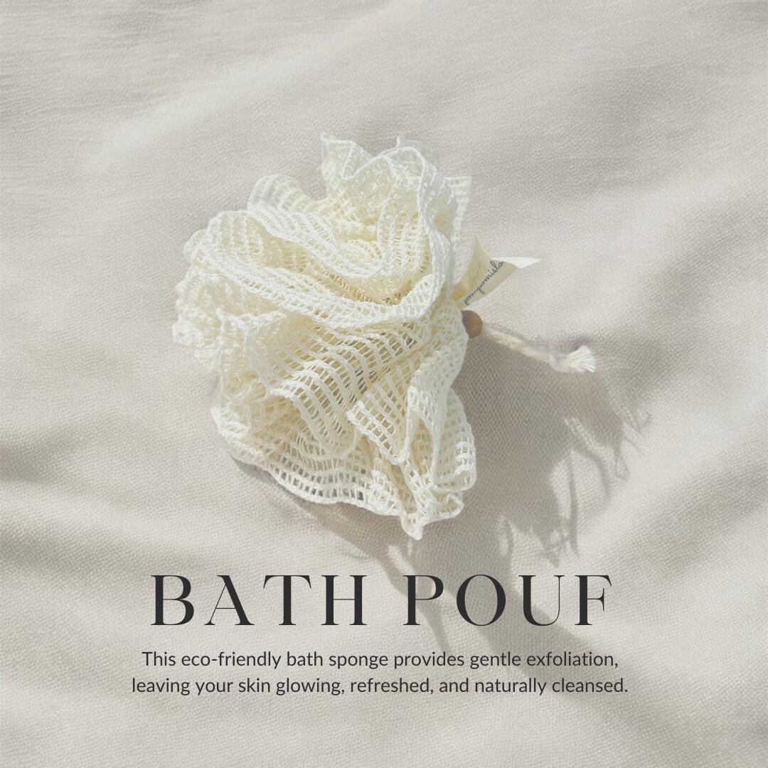 Natural Organic Ramie Bath Pouf – Plastic-free & Eco-friendly Shower ...