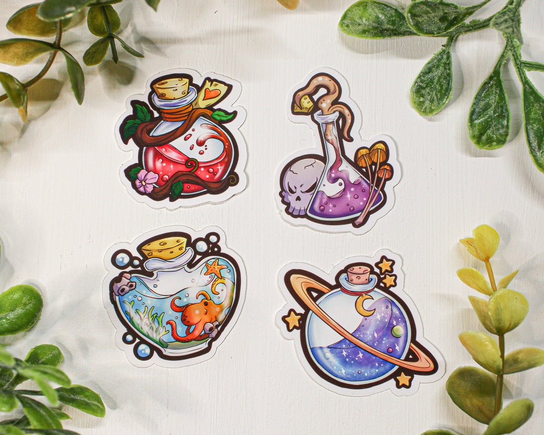 Potion Stickers 8 Pack Set 1 - Etsy